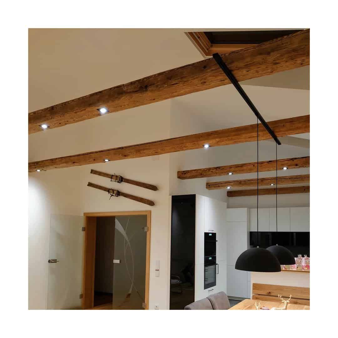 LED Spot in Holzbalken einbauen - so nützlich sind U-Balken!