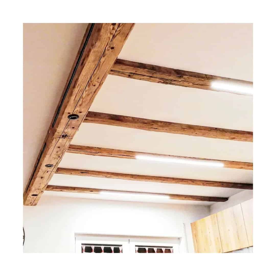 LED Spot in Holzbalken einbauen - so nützlich sind U-Balken!